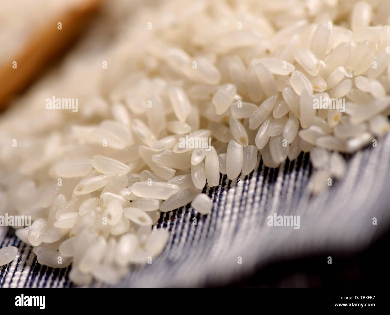 Rice long grain fragrance Northeast rice Stock Photo - Alamy