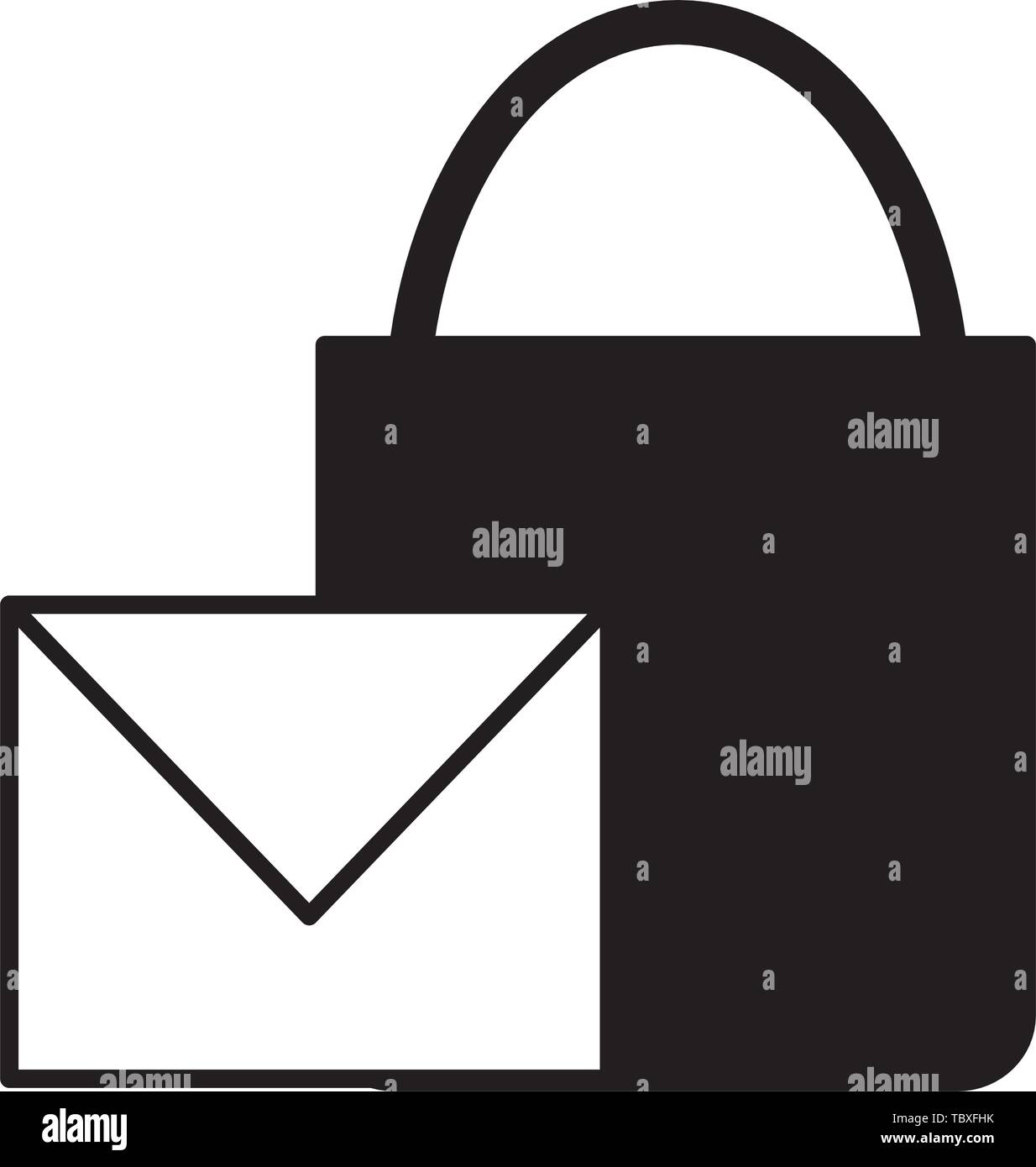 shopping bag email message Stock Vector Image & Art - Alamy