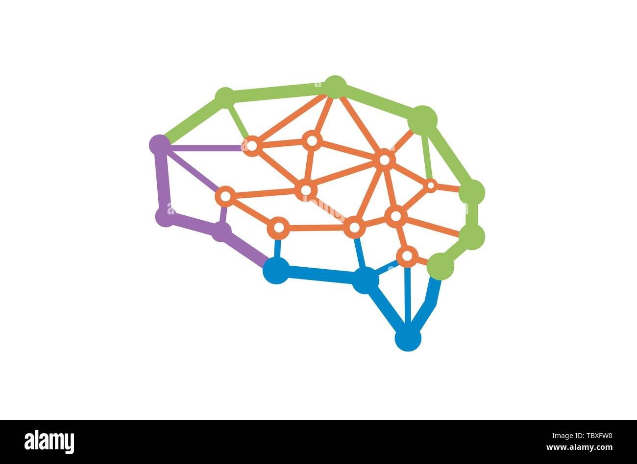 Brain Tech Logo Vector Symbol Design Illustration Stock Vector Image ...