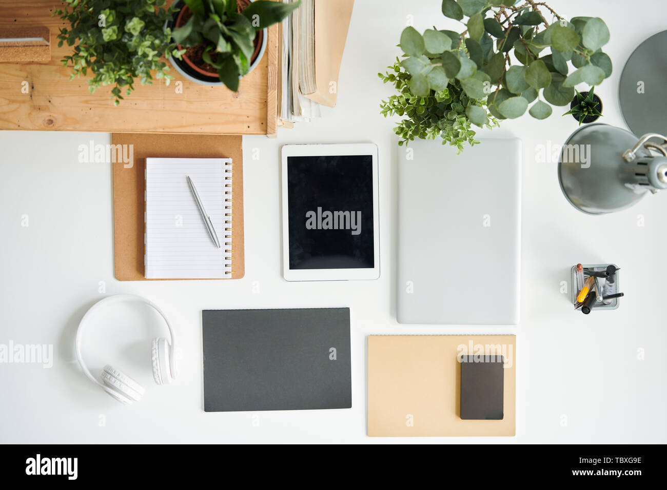 Objects for office work Stock Photo - Alamy