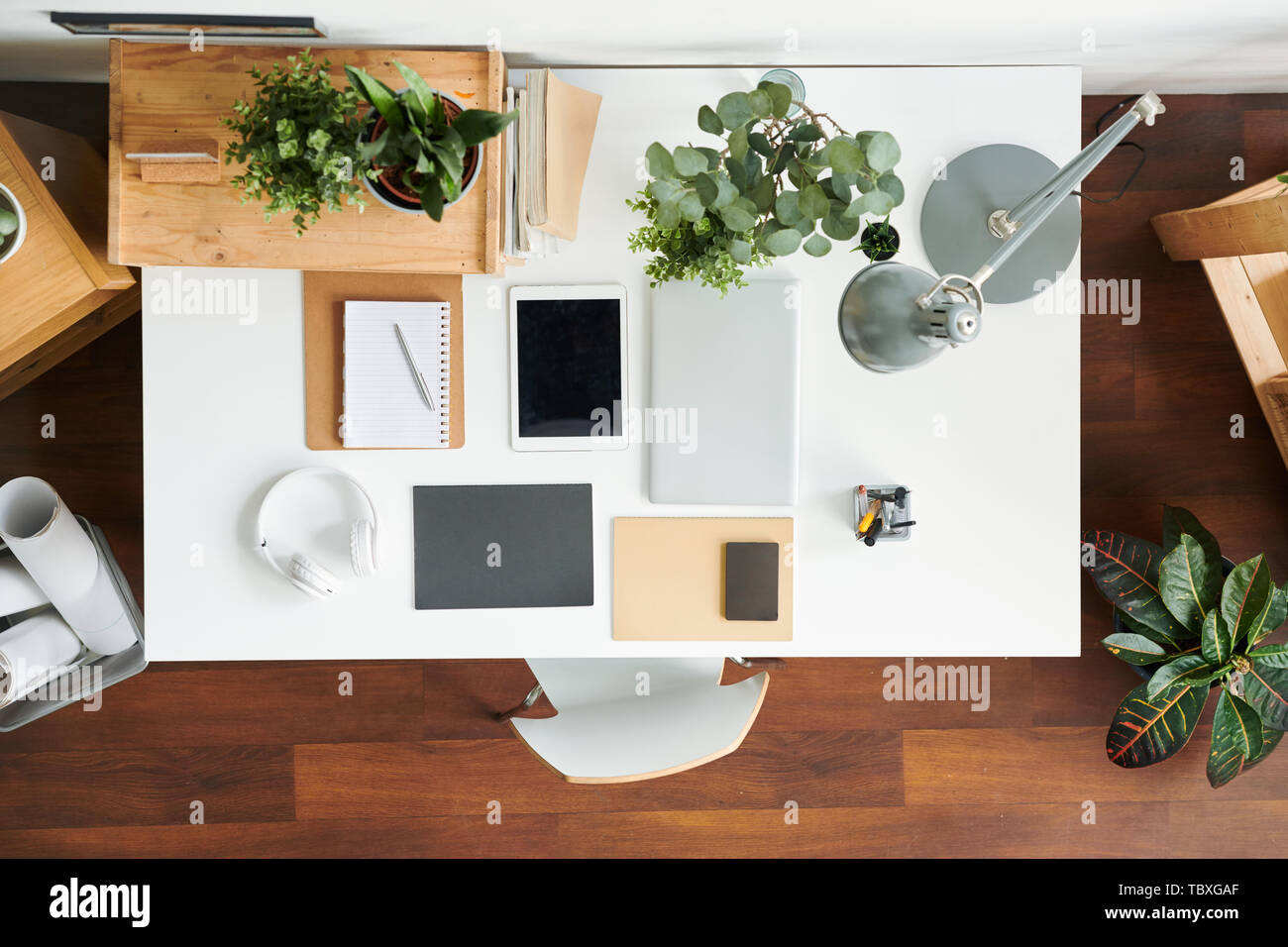Supplies for successful work Stock Photo - Alamy