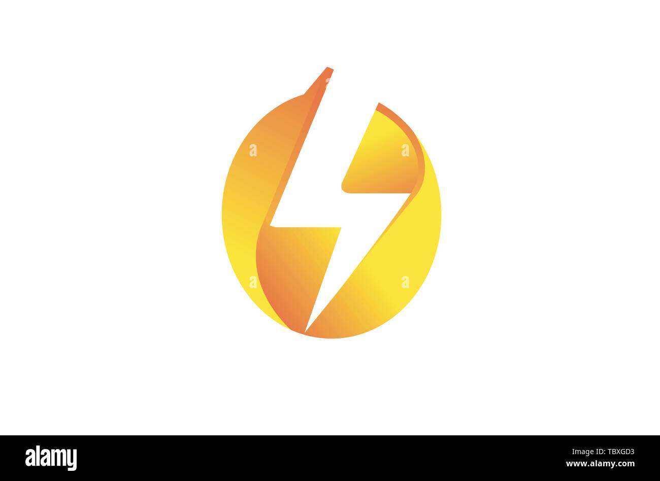 Creative Flash Circle Logo Vector Symbol Design Illustration Stock ...