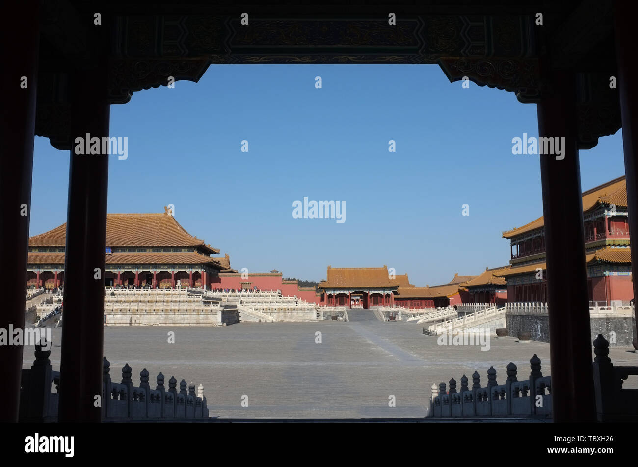 Building materials of the National Palace Museum in Beijing Stock Photo ...