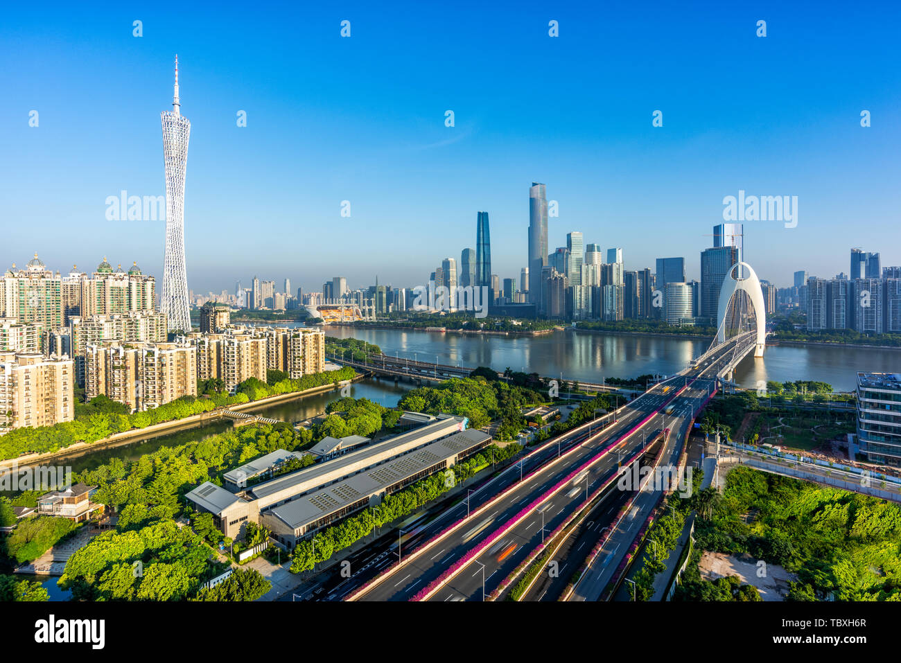 Guangzhou city skyline Stock Photo - Alamy