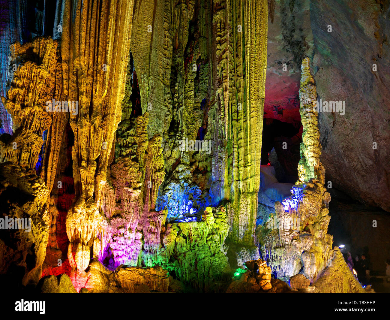 Landscape of Yinzi rock karst cave in Guilin Stock Photo - Alamy
