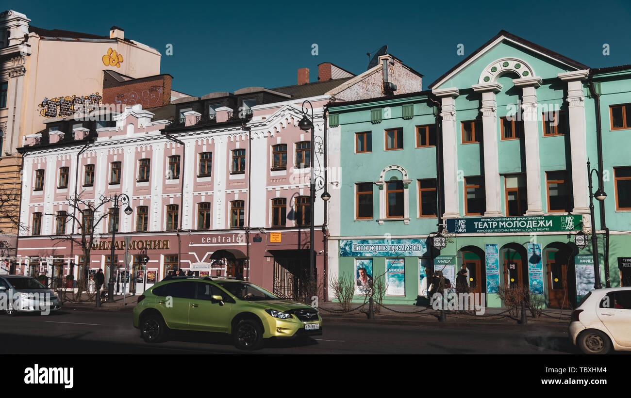 Style Russia, charm Vladivostok Stock Photo - Alamy