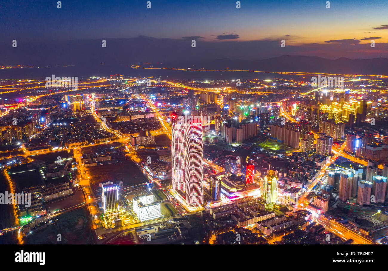 Night view of Kunming, Yunnan Stock Photo - Alamy