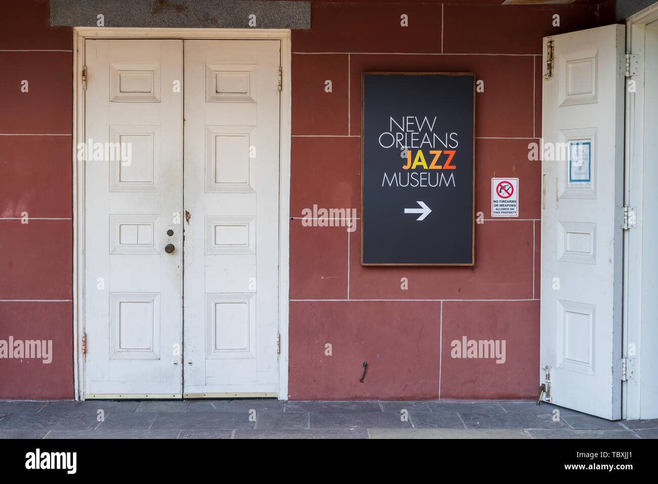 New Orleans, LA, USA -- May 23, 2019. Photo of an entrance to the New ...