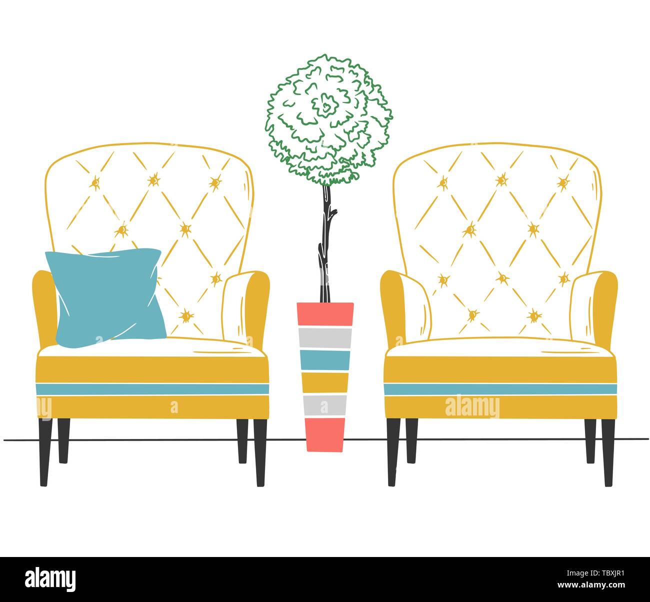 High chair chair in Stock Vector Images - Alamy