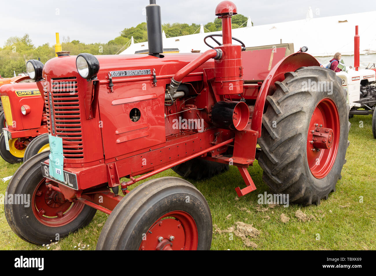 Red david brown tractor hi-res stock photography and images - Alamy
