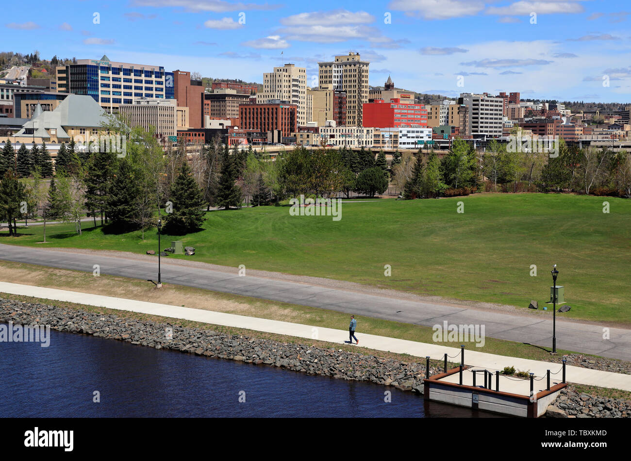 View of city of Duluth.Minnesota.USA Stock Photo - Alamy