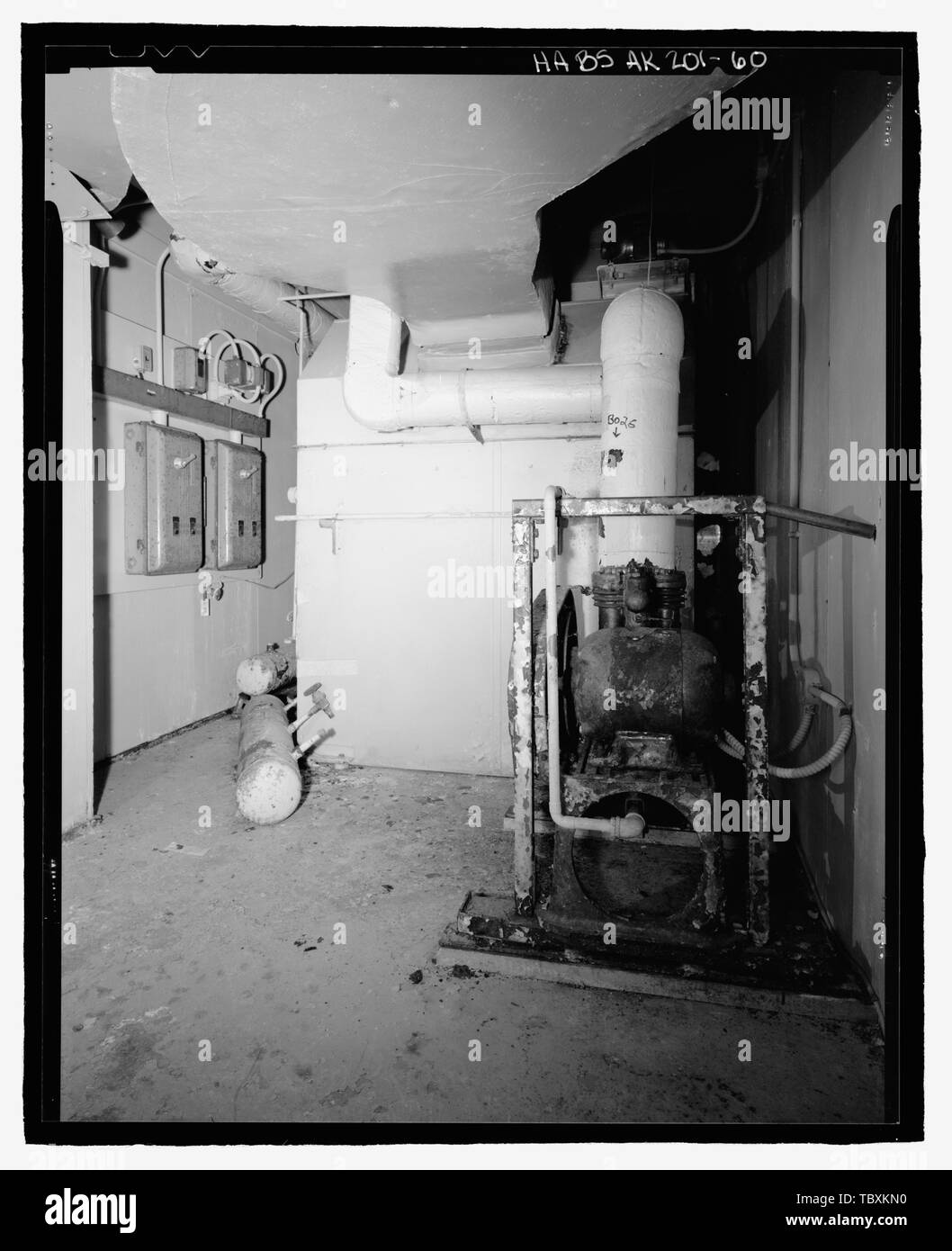 Mechanical room, southeast Building 6, looking north POW3 Distant Early ...