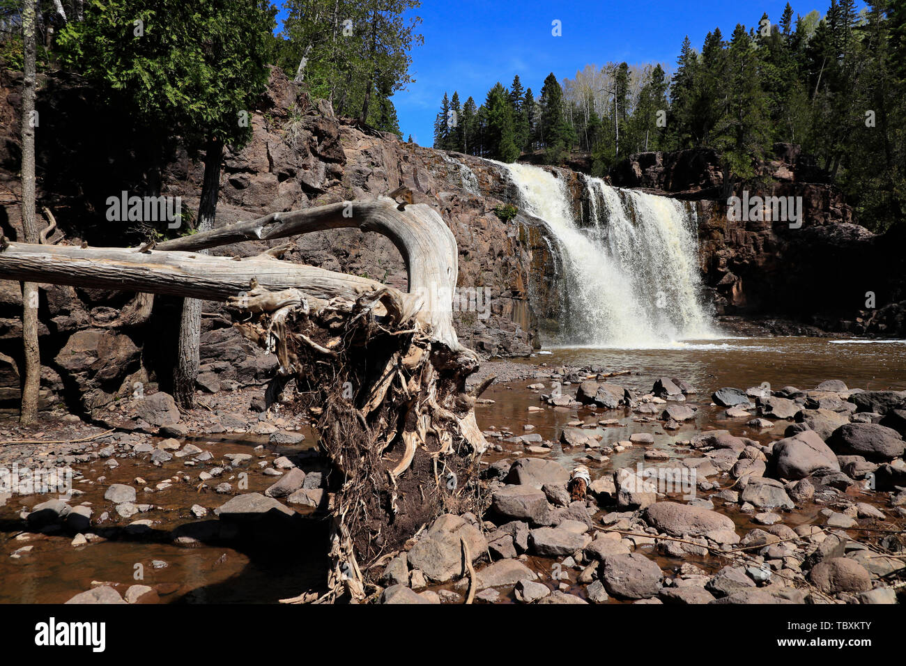 Lower Gooseberry falls of Gooseberry Falls in Gooseberry Falls State ...