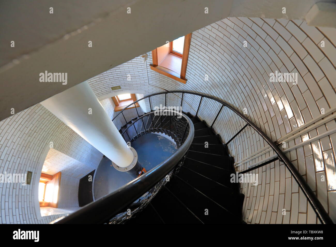 Interior view of Split Rock Lighthouse.Silver Bay.Lake County.Lake ...