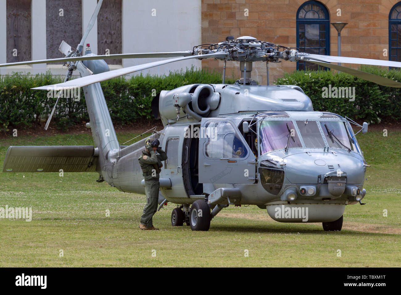 Royal Australian Navy (RAN) Sikorsky S-70B-2 Seahawk Helicopter N24-005 ...