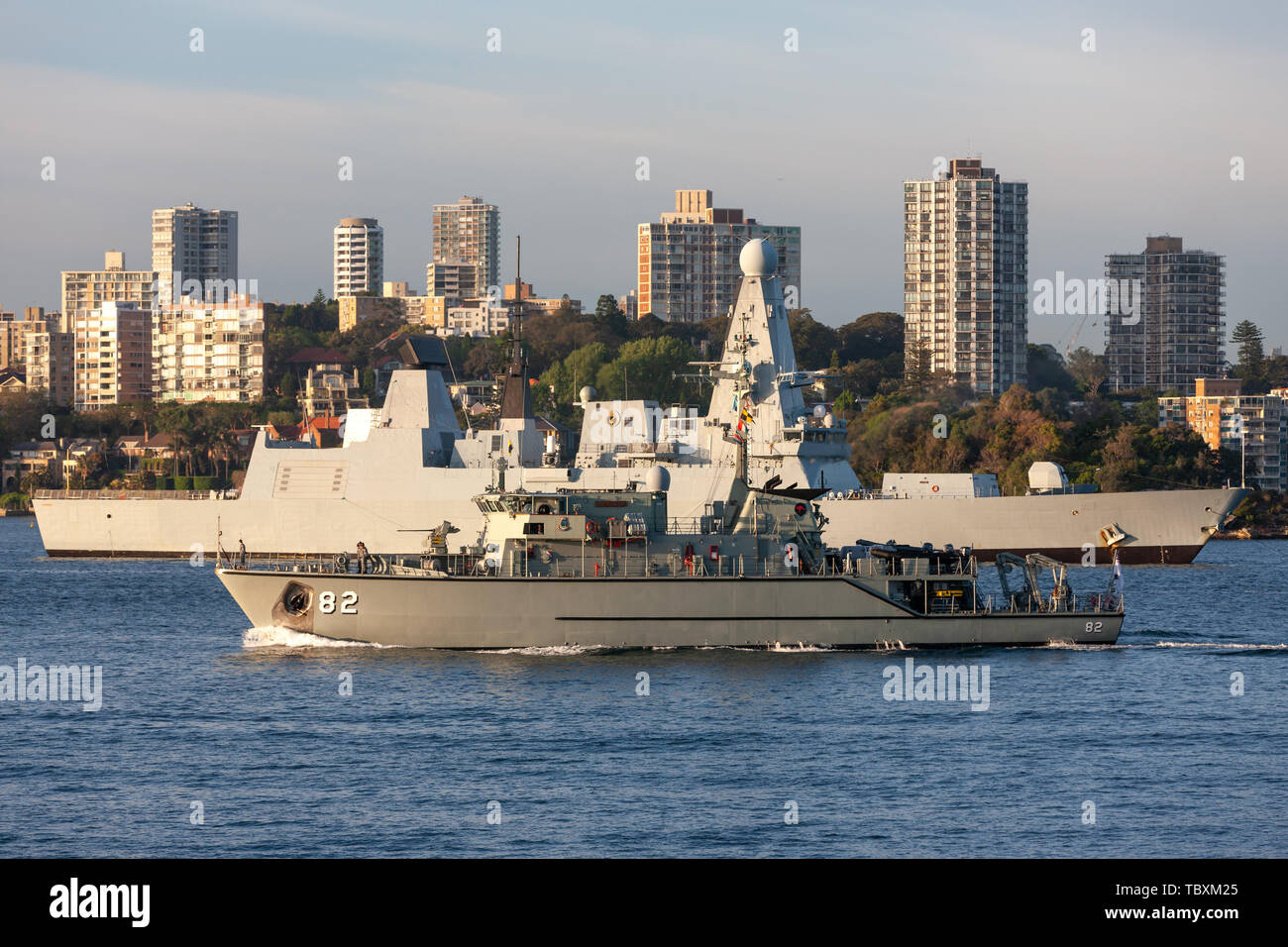 HMAS Huon (M 82) Huon Class Minehunter Coastal vessel of the Royal ...
