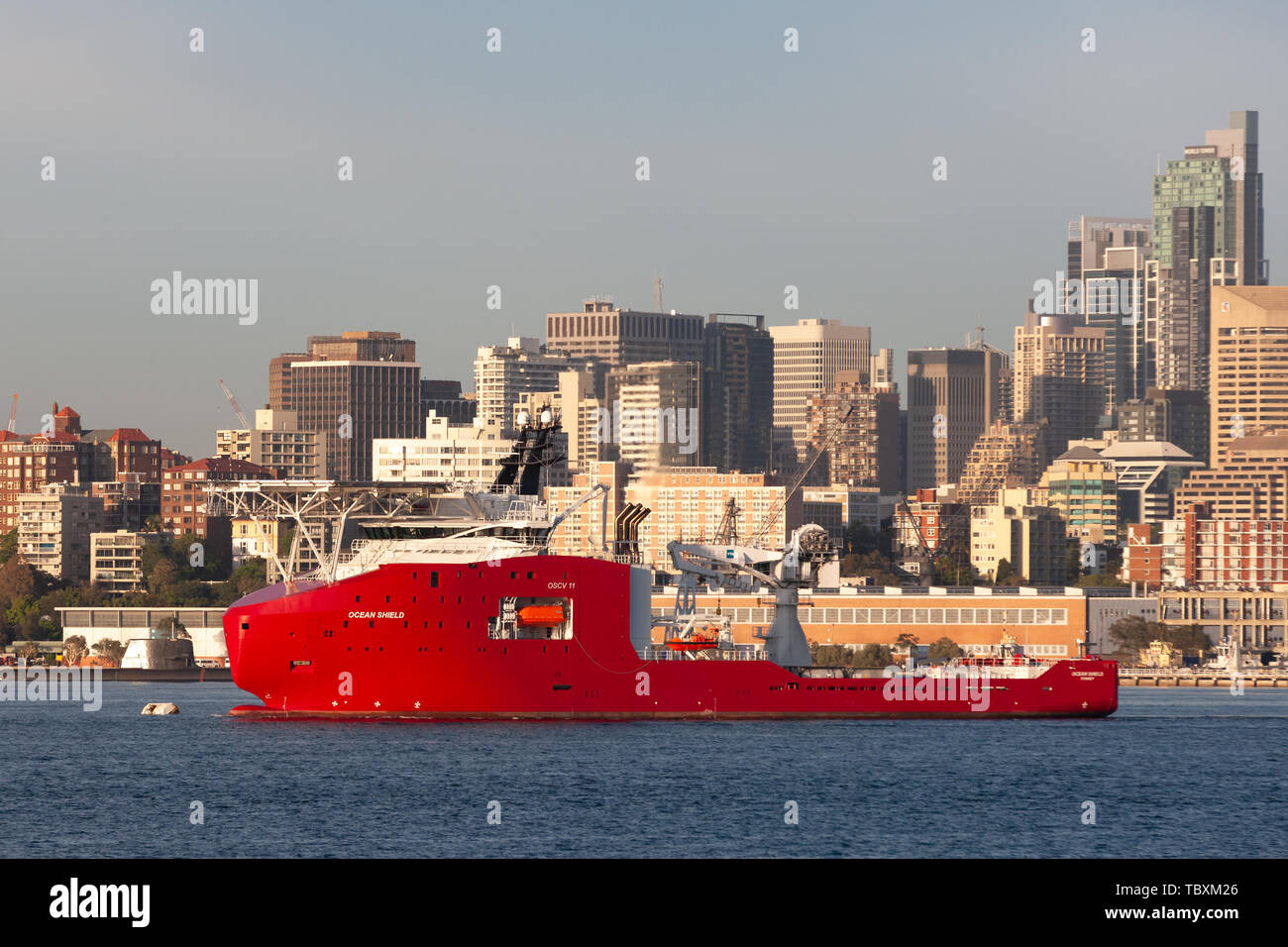 Australian Border Force multi purpose off shore vessel Ocean Shield in ...
