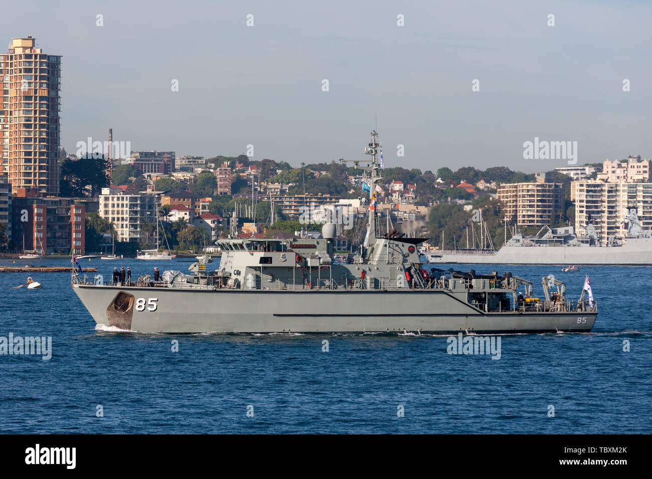 HMAS Gascoyne (M 85) Huon Class Minehunter Coastal vessel of the Royal ...
