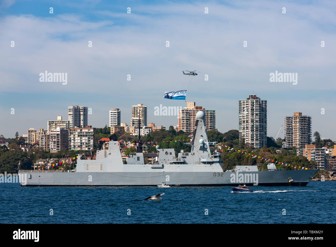 HMS Daring (D32) Type 45 (Daring-class) air-defence destroyer of the ...