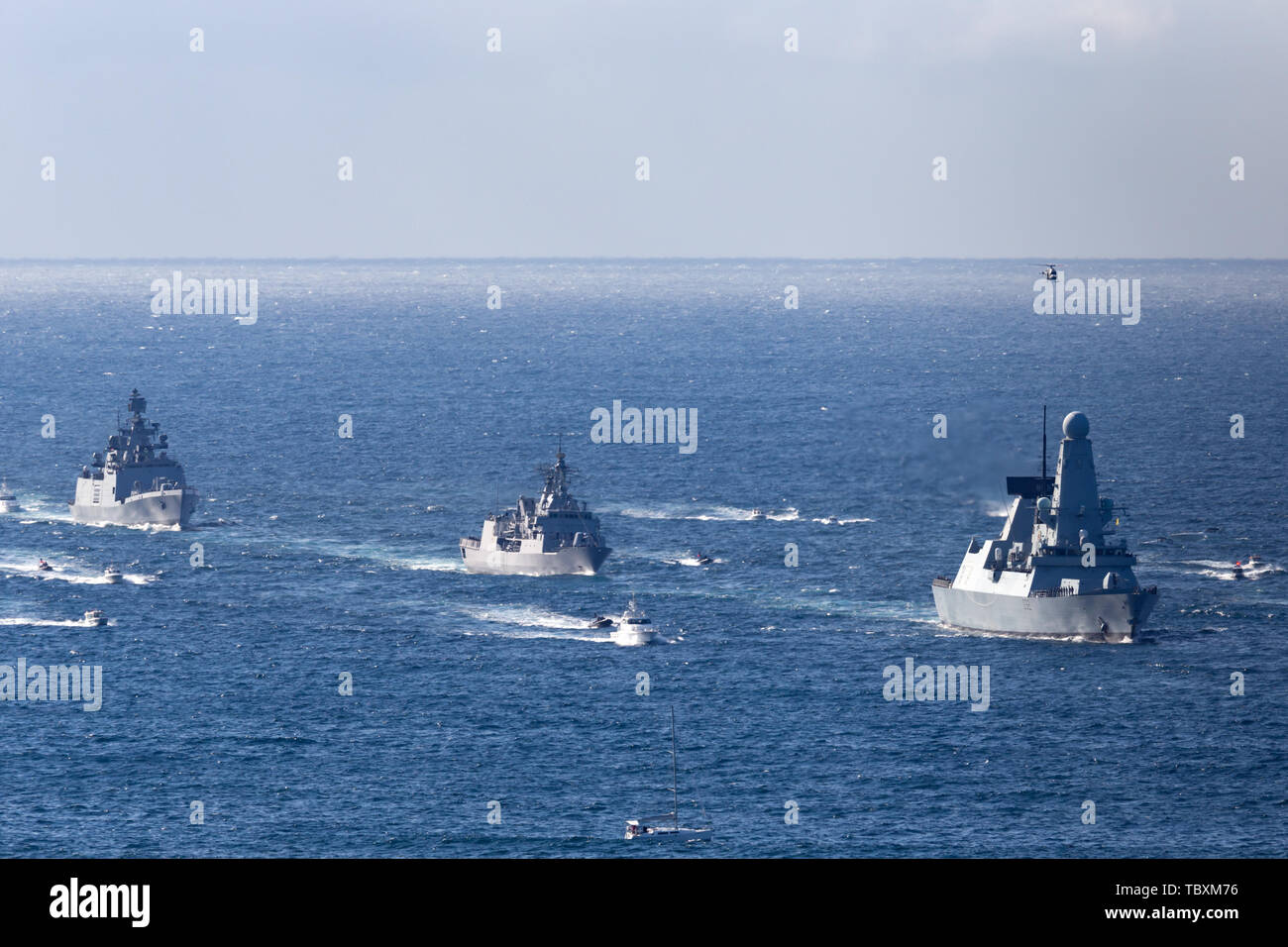 HMS Daring Type 45 (Daring-class) air-defence destroyer of the Royal ...