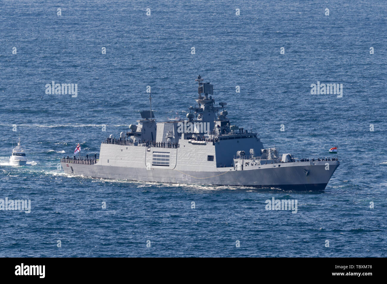 INS Sahyadri (F49) Shivalik-class stealth multi-role frigate of the ...
