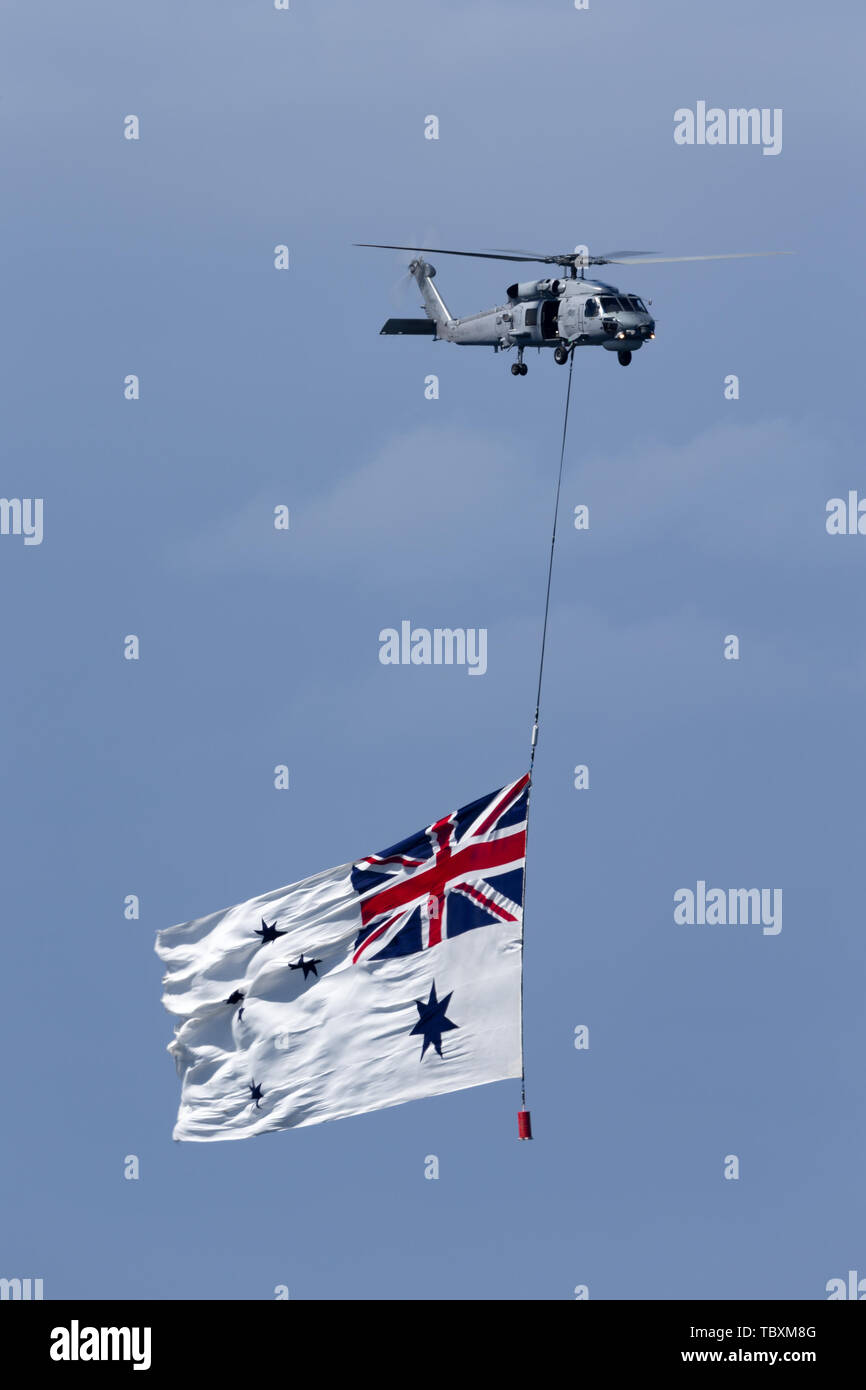 Australia ensign flag naval hi-res stock photography and images - Alamy