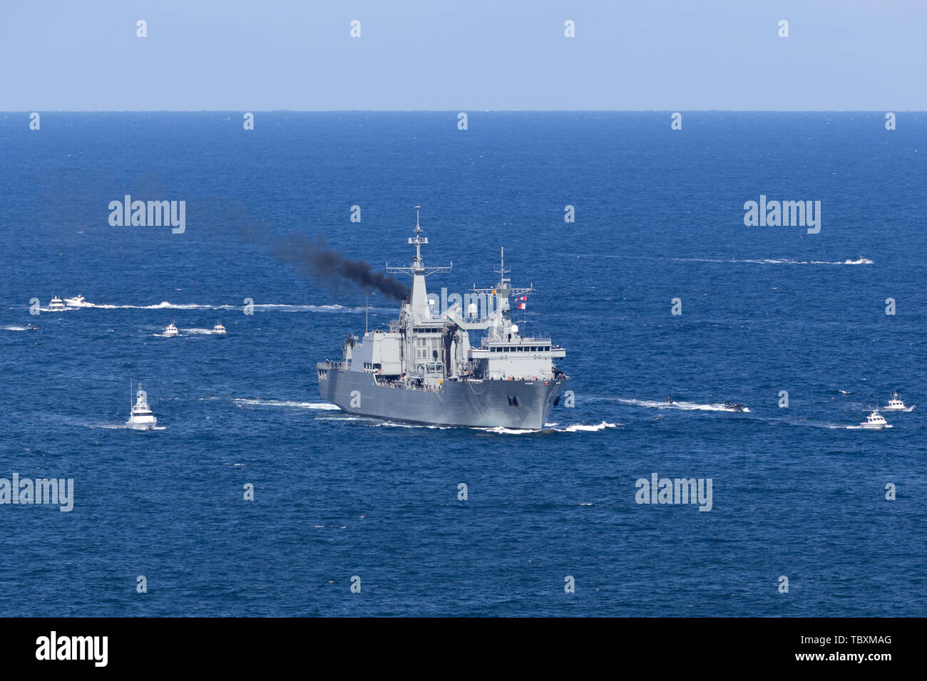Cantabria (A15) replenishment oiler ship operated by the Spanish Navy ...