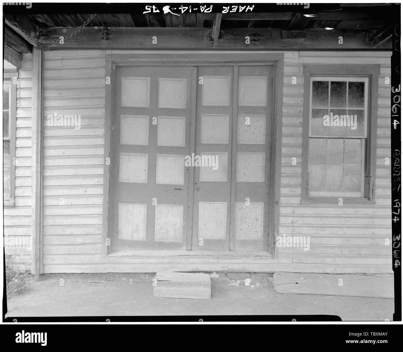 NORTH ELEVATION, SHOWING DOORWAY TO WOOD SHOP. Gruber Wagon Works ...