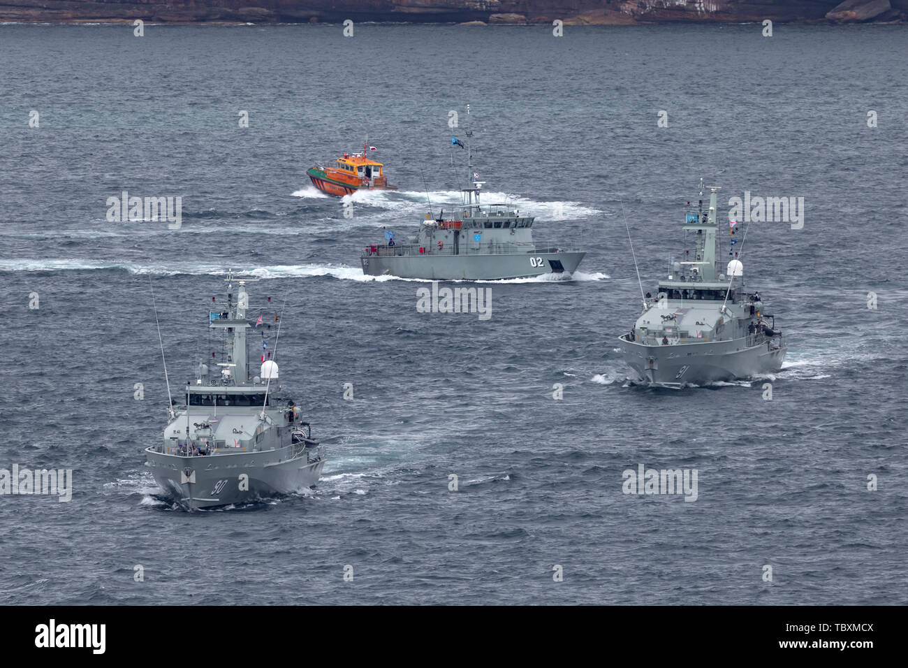 HMAS Broome (ACPB 90) and HMAS Bundaberg (ACPB 91) Armidale-class ...
