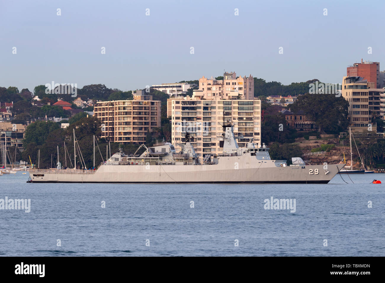 KD Jebat (F 29) Lekiu-class guided missile frigate serving in the Royal ...