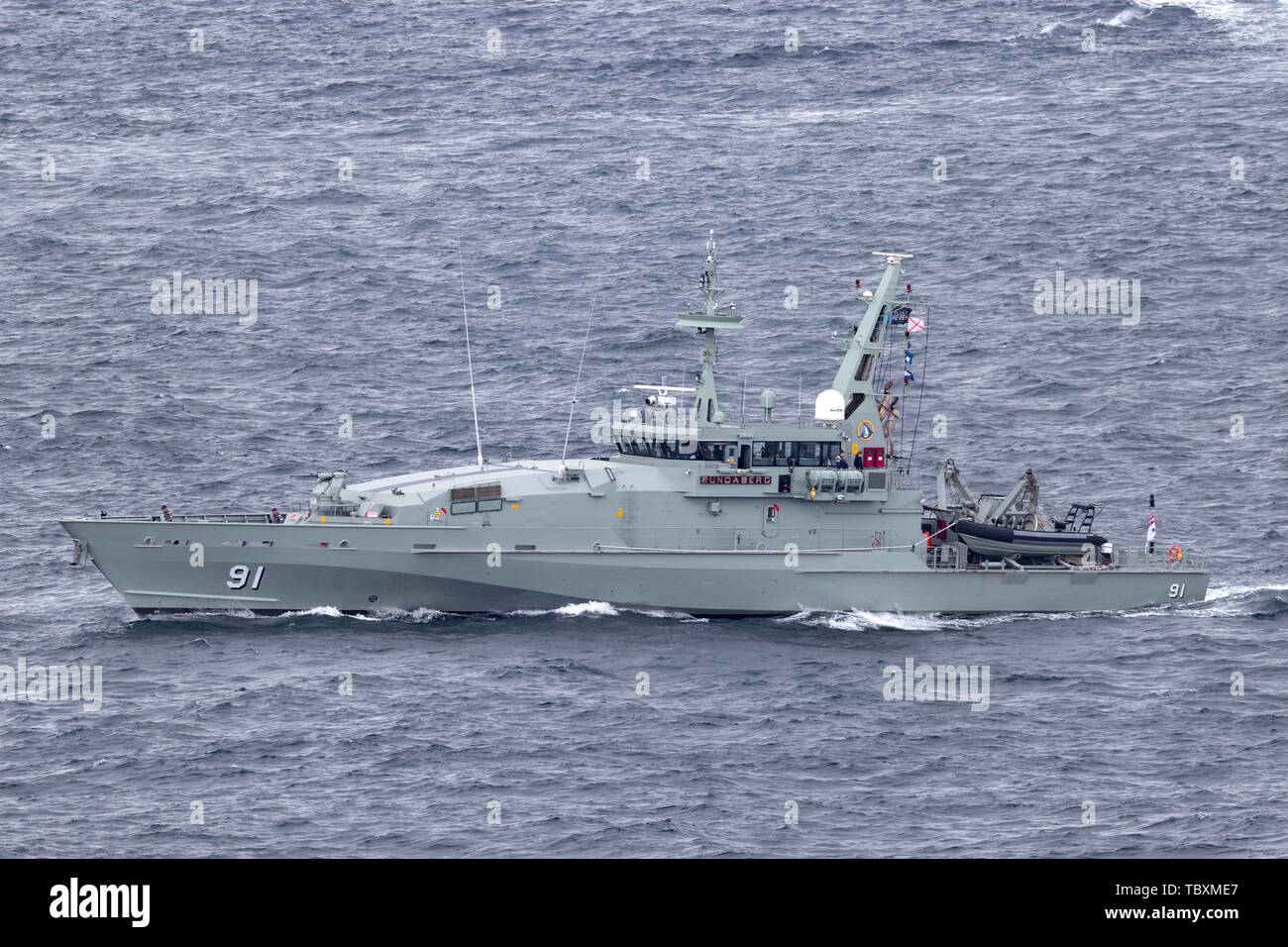 HMAS Bundaberg (ACPB 91) Armidale-class patrol boat of the Royal ...