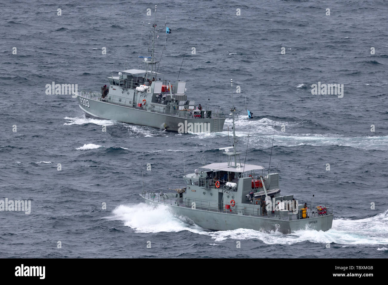 Papua New Guinea Defence Force Pacific-class patrol boat HMPNGS Dreger ...