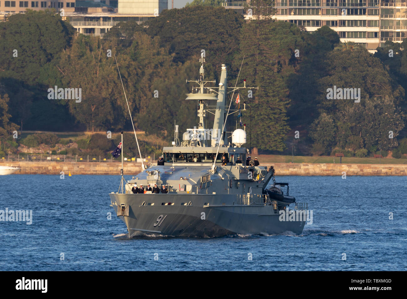 HMAS Bundaberg (ACPB 91) Armidale-class patrol boat of the Royal ...