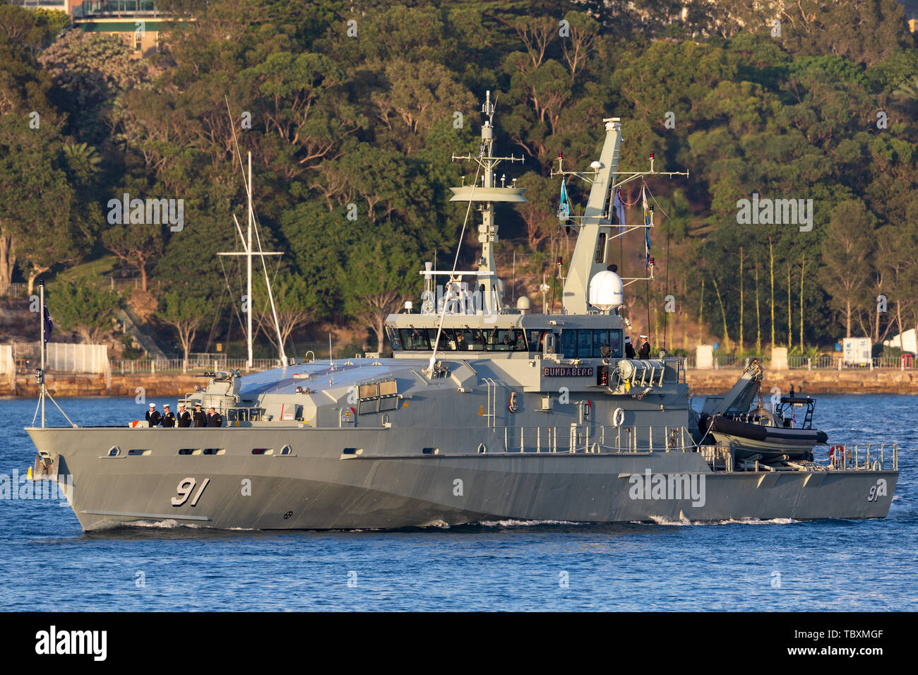 HMAS Bundaberg (ACPB 91) Armidale-class patrol boat of the Royal ...