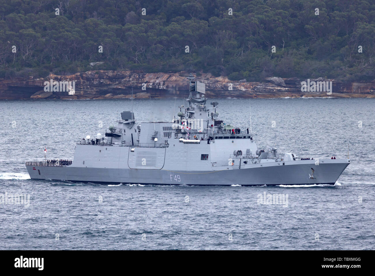 INS Sahyadri (F49) Shivalik-class stealth multi-role frigate of the ...