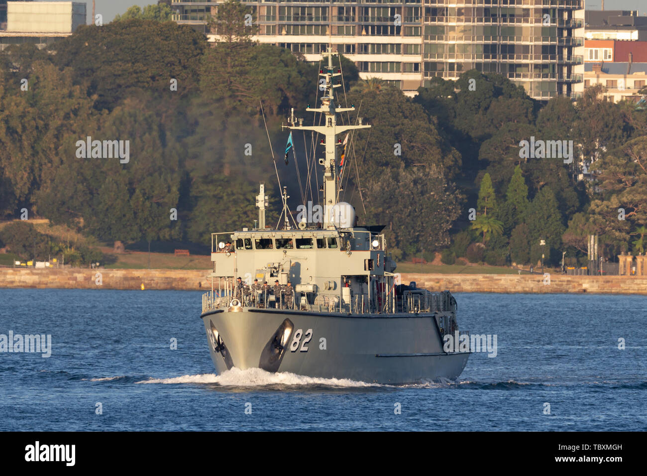 HMAS Huon (M 82) Huon Class Minehunter Coastal vessel of the Royal ...