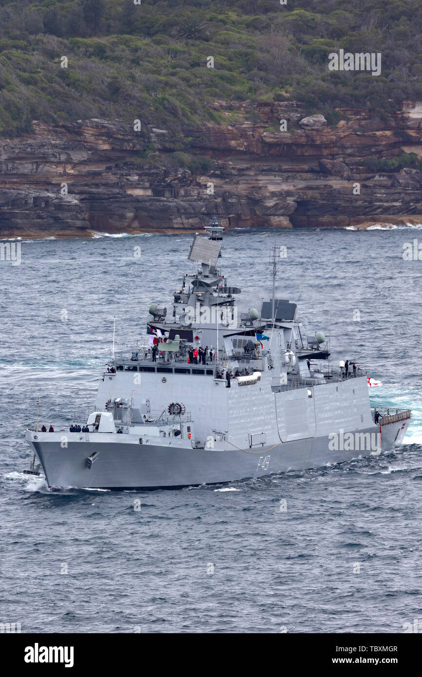INS Sahyadri (F49) Shivalik-class stealth multi-role frigate of the ...