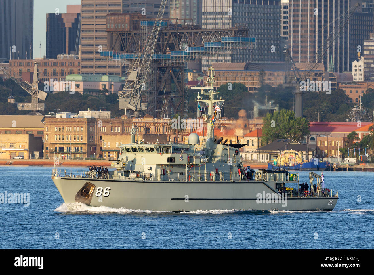 HMAS Diamantina (M 86) Huon Class Minehunter Coastal vessel of the ...