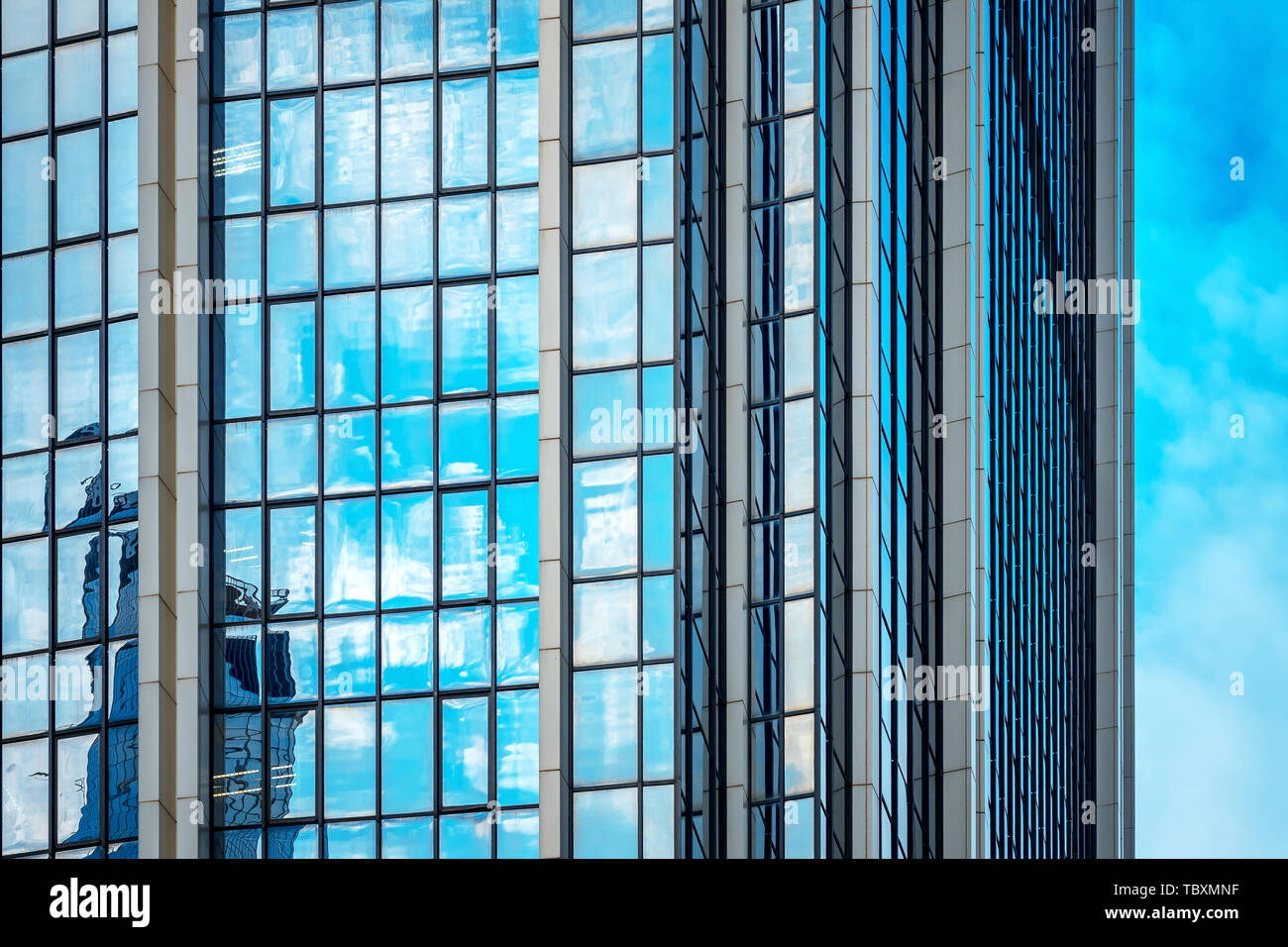 Hong Kong Commercial Building Close Up Stock Photo - Alamy