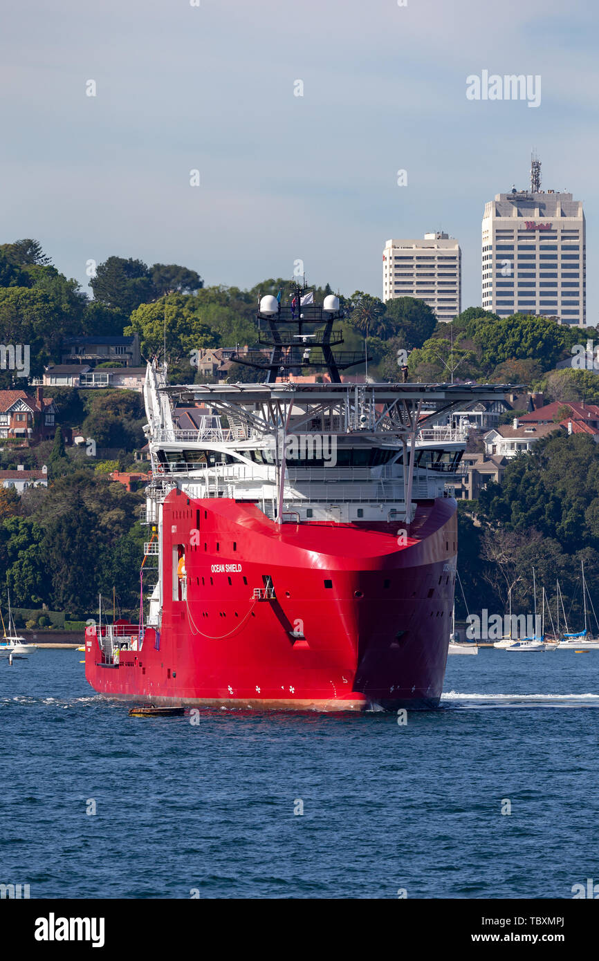 Australian Border Force multi purpose off shore vessel Ocean Shield in ...