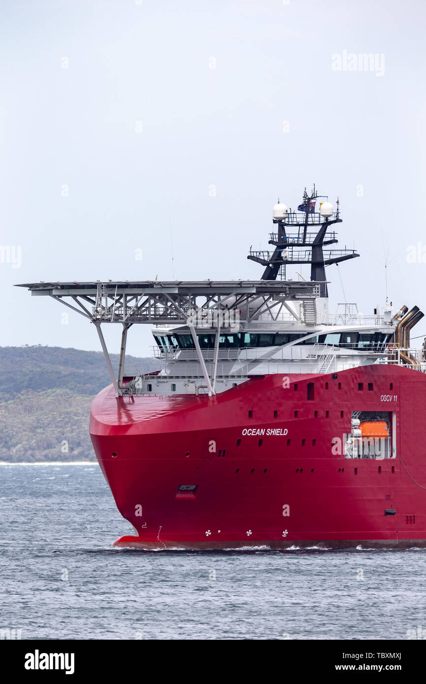 Australian Border Force multi purpose off shore vessel Ocean Shield in ...