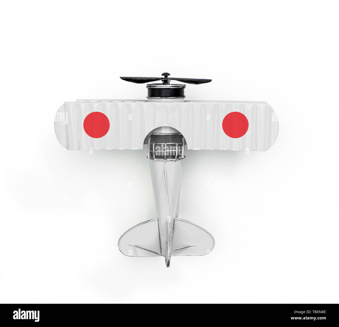 National Flag of Japan Metal toy plane isolated on white Stock Photo ...