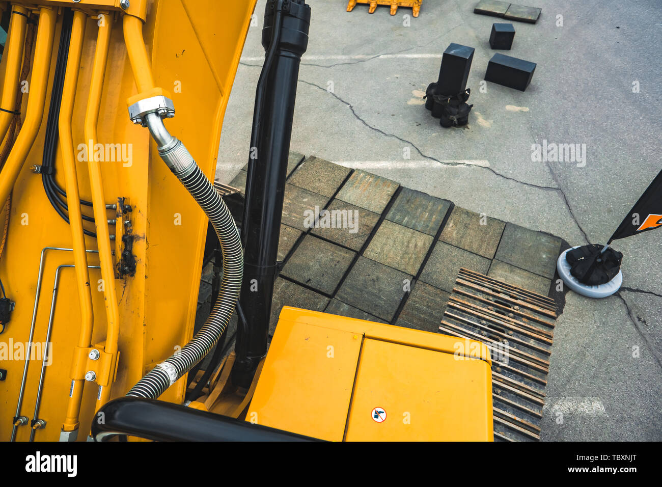 Close-up shot of car engine hoses and tubes Stock Photo - Alamy