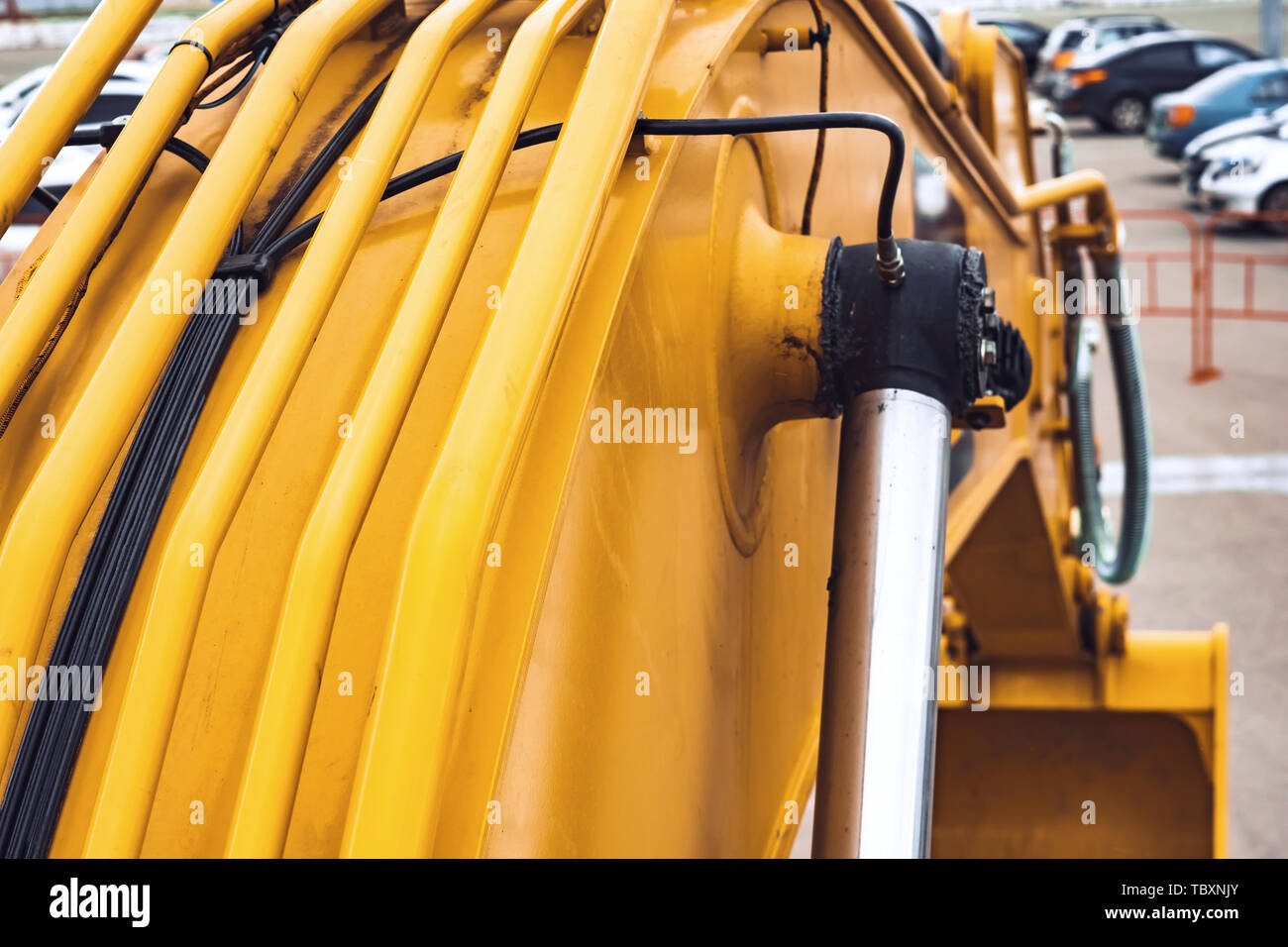 Close-up shot of car engine hoses and tubes Stock Photo - Alamy