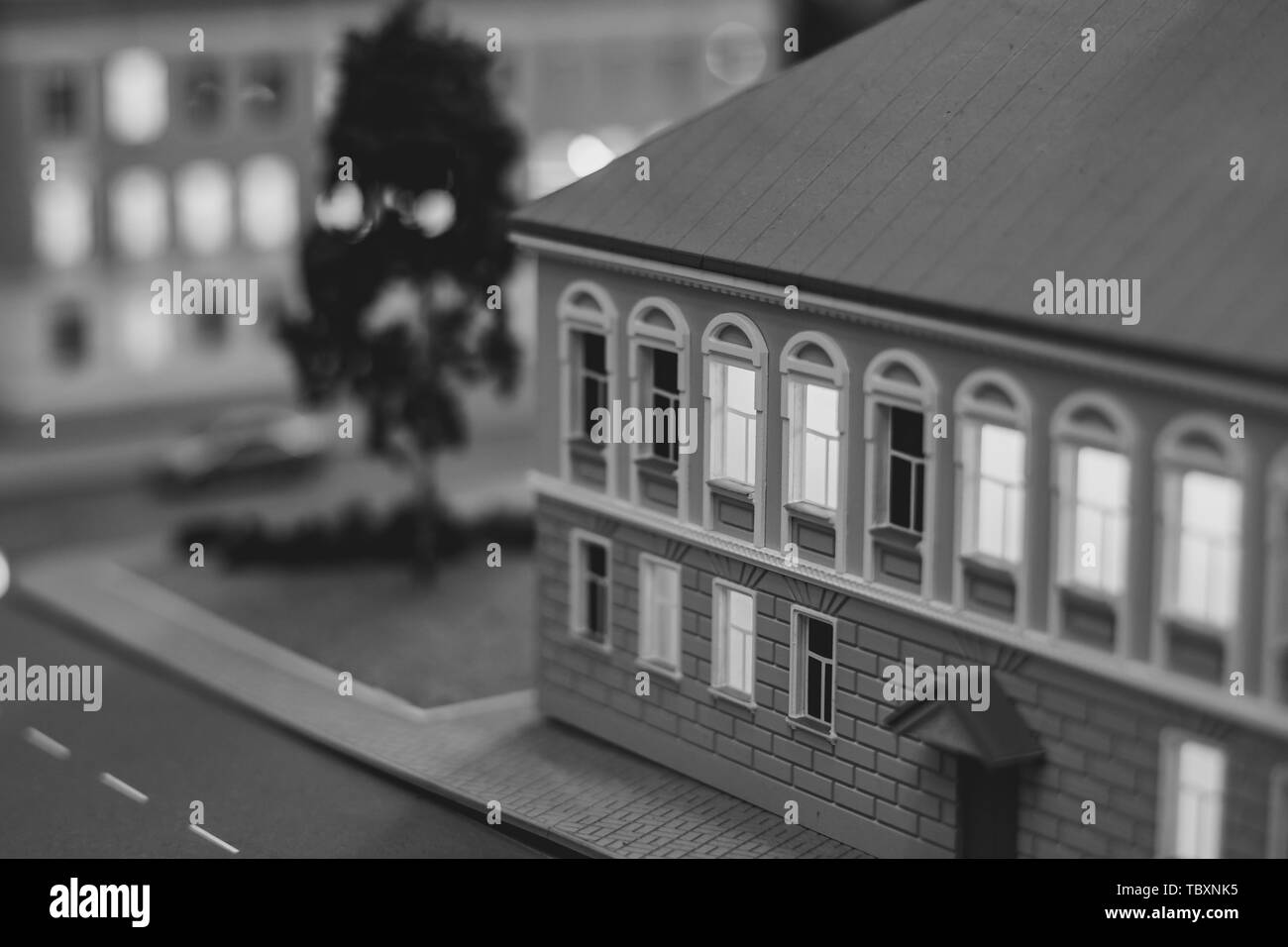 Mini small models Black and White Stock Photos & Images - Alamy
