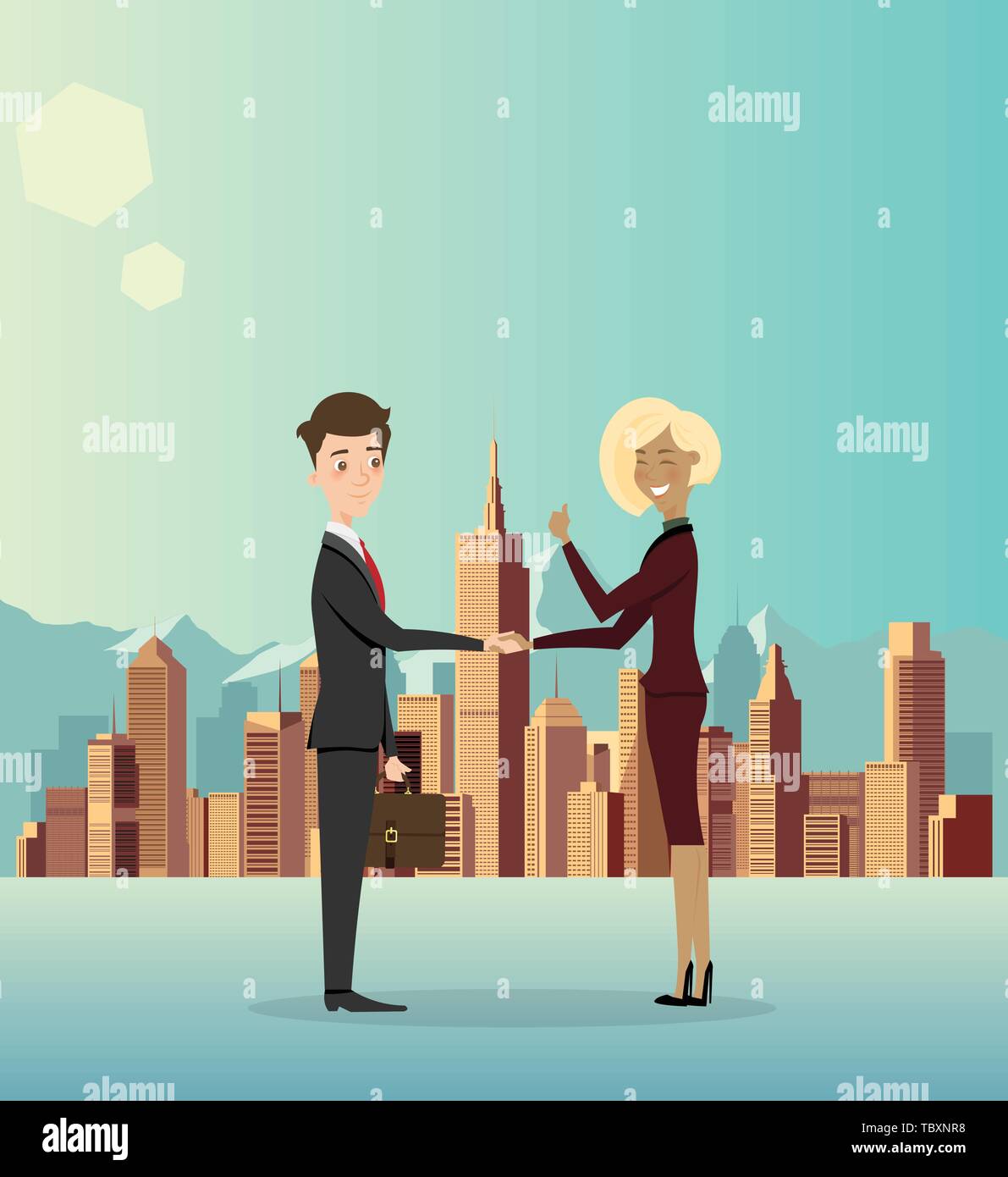 Business portrait smile corporate Stock Vector Images - Alamy