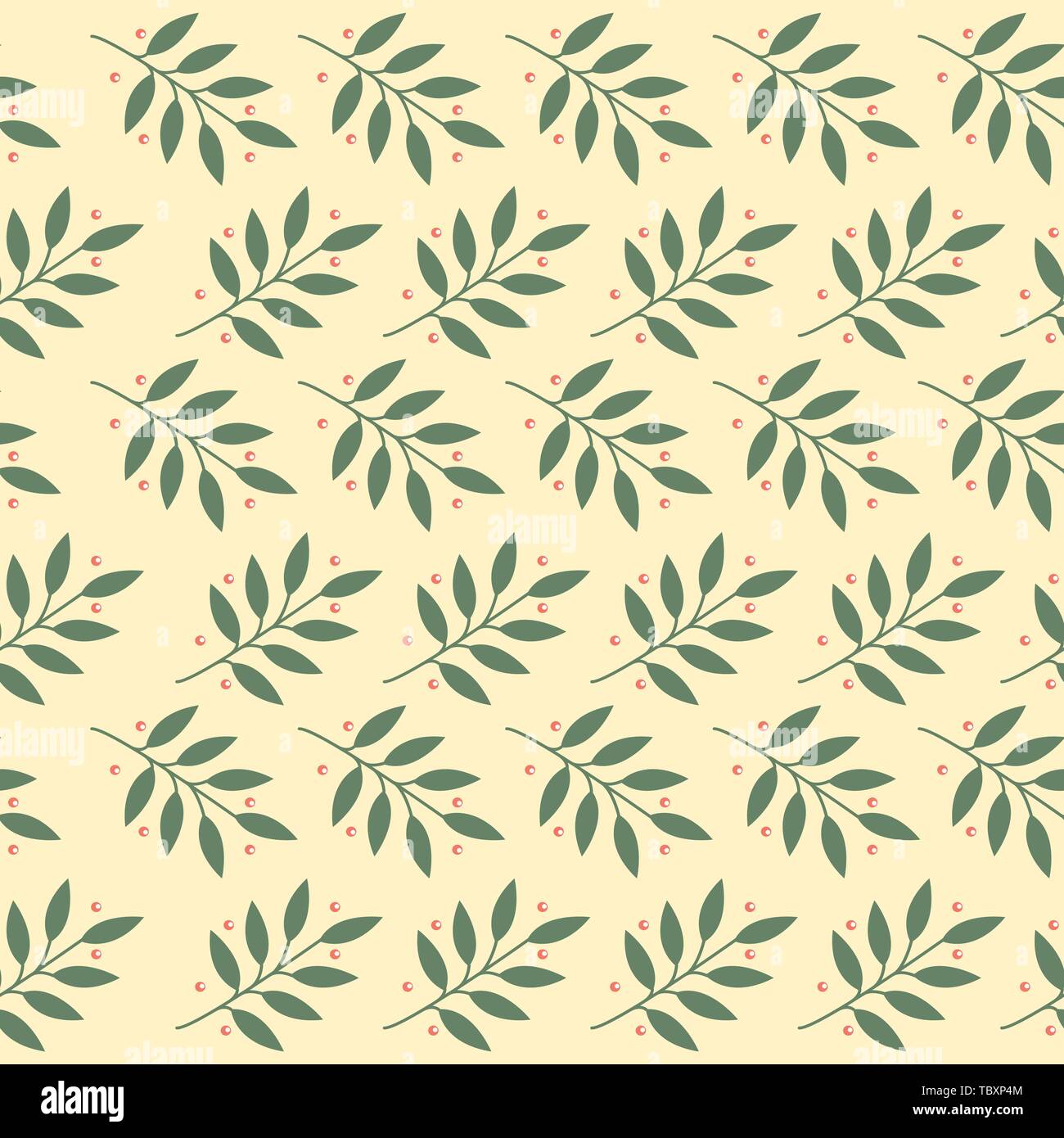 Leaf seamless pattern design for wallpaper.vector Stock Vector Image ...