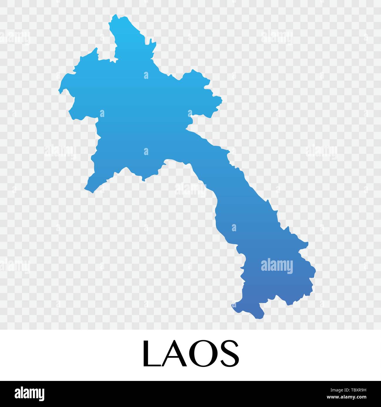 laos location in asia map