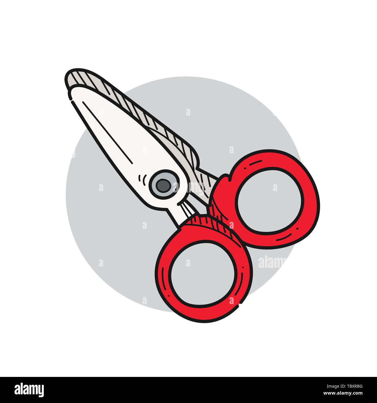 scissors illustration on white background Stock Vector Image & Art - Alamy