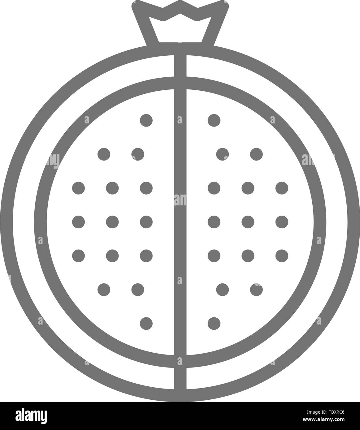 Slice pomegranate Black and White Stock Photos & Images - Alamy